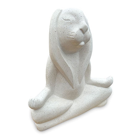 Terrazo Stone Yoga Bunny Lotus Pose Statue 30cm – Driftwood Living UK
