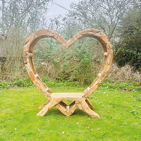 Teak Driftwood Love Bench 180cm – Driftwood Living UK